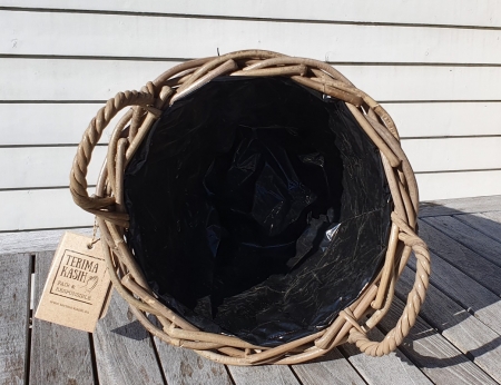 Rattan Pflanzkorb von Terima Kasih Ø 25, H 22 cm im Stadtpflanze-Shop ...